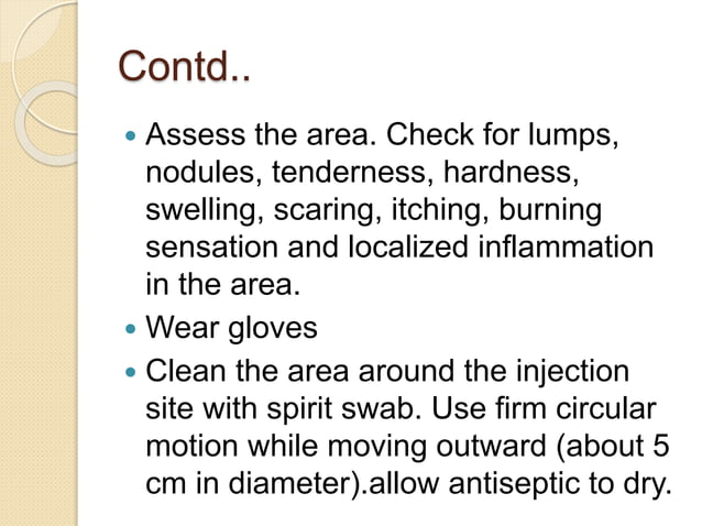 Subcutaneous injection (Procedure, sites and complications) | PPTX
