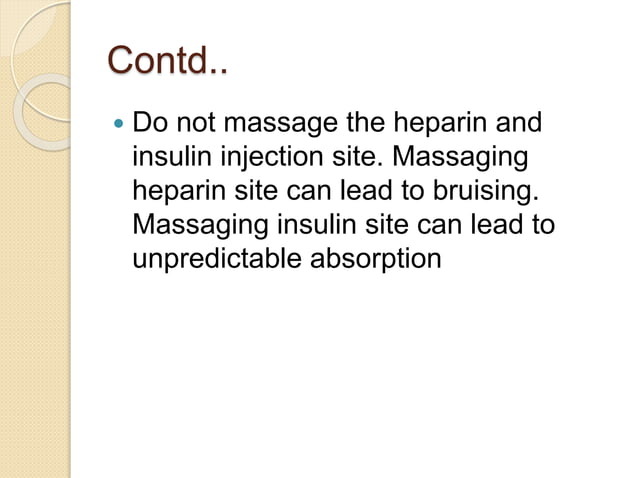 Subcutaneous injection (Procedure, sites and complications) | PPTX