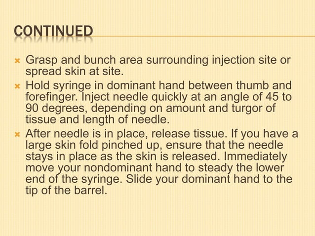SUBCUTANEOUS INJECTION AS PER NABH PPT.pptx