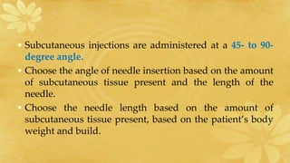 Subcutaneous injections | PPTX