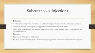 Subcutaneous Injections.pptx Nursing students | PPTX