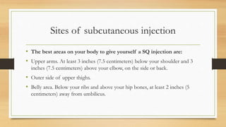 Subcutaneous Injections.pptx Nursing students | PPTX