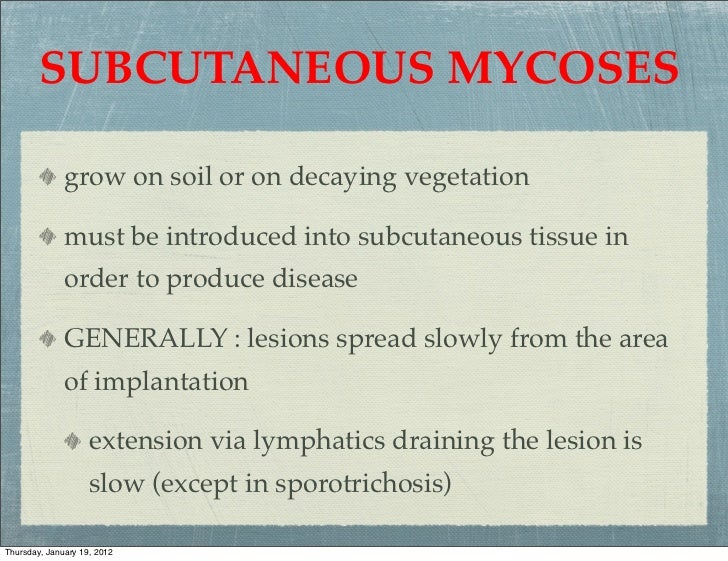 Subcutaneous mycoses