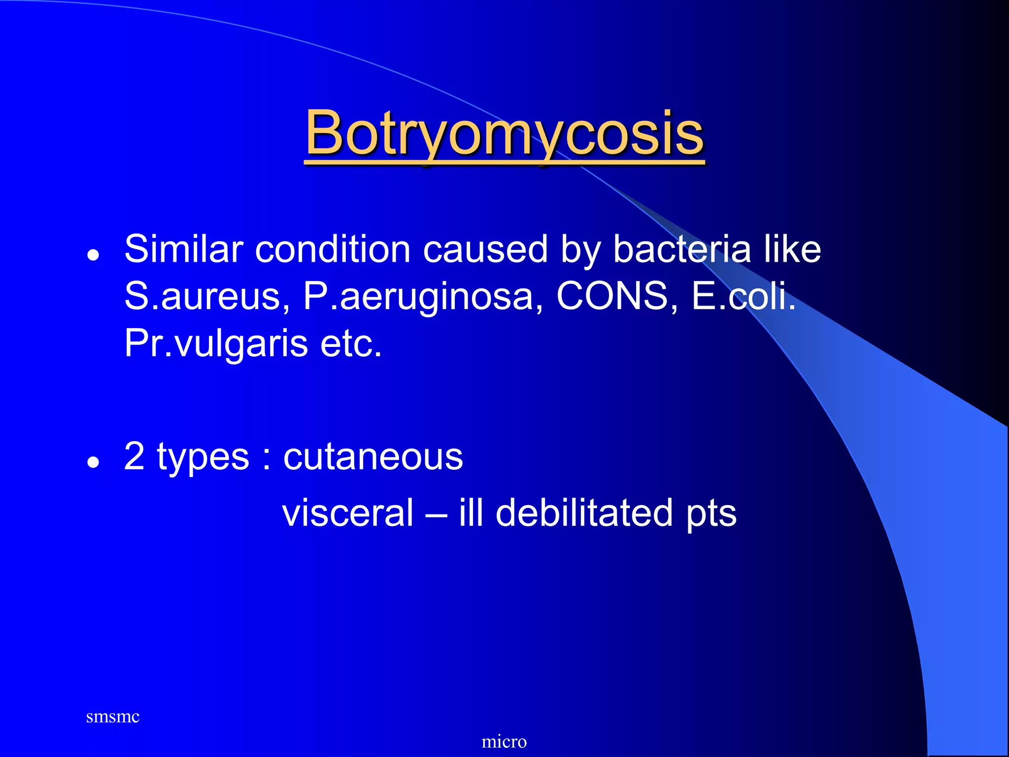 Subcutaneous mycoses | PPT