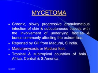 Subcutaneous mycoses | PPT