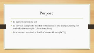 Subdermal injections.,indications ,sites. | PPT