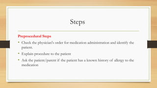 Subdermal injections.,indications ,sites. | PPT