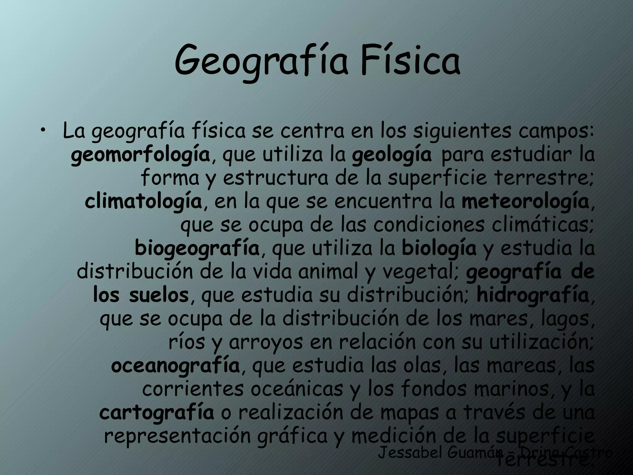 Subdivisiones De La GeografíA | PPT