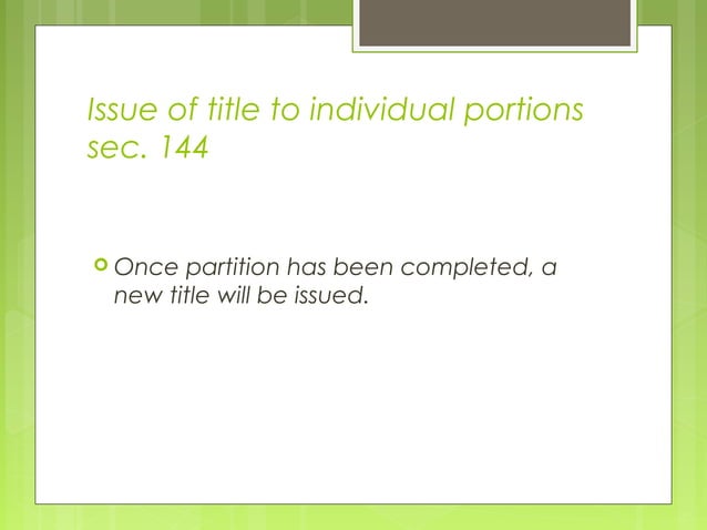 Subdivision, partition and amalgamation | PPT