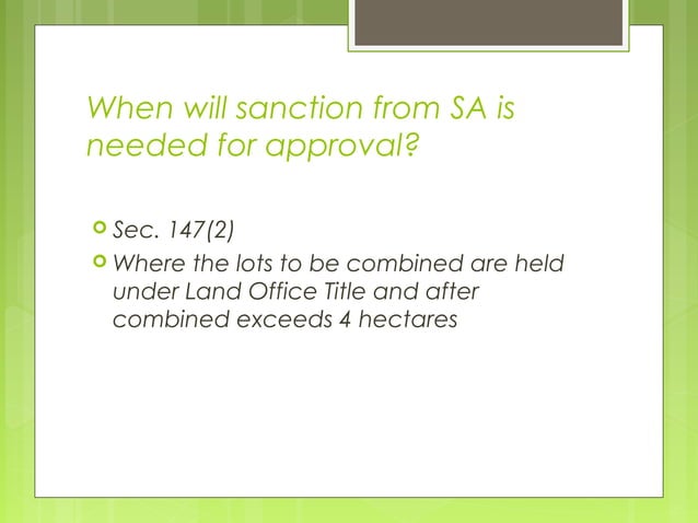 Subdivision, partition and amalgamation | PPT