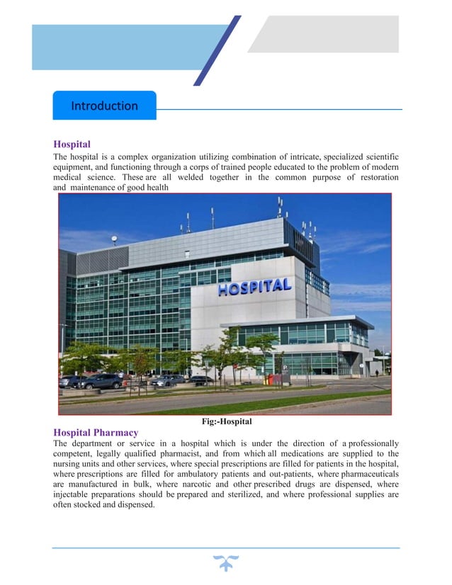 Sub divisions of hospital pharmacy | PDF | Pharmaceutical Industry ...