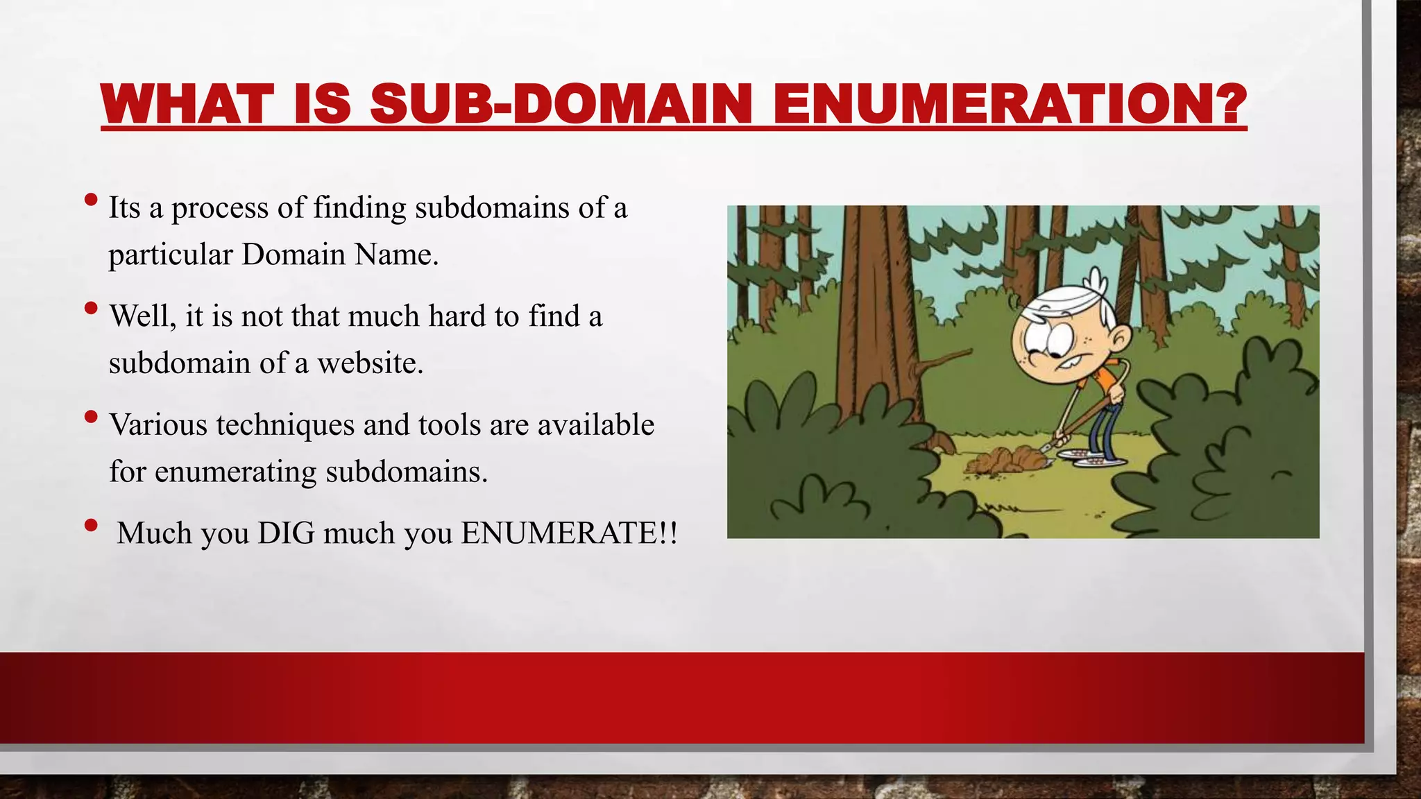 Subdomain Enumeration | PPTX