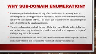 Subdomain Enumeration | PPTX