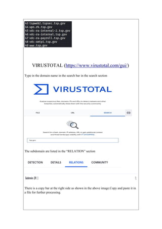 Subdomain enumeration is a crucial phase in cybersecurity, particularly during reconnaissance ...