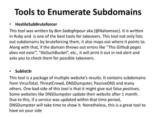 Subdomain Takeover | PPTX