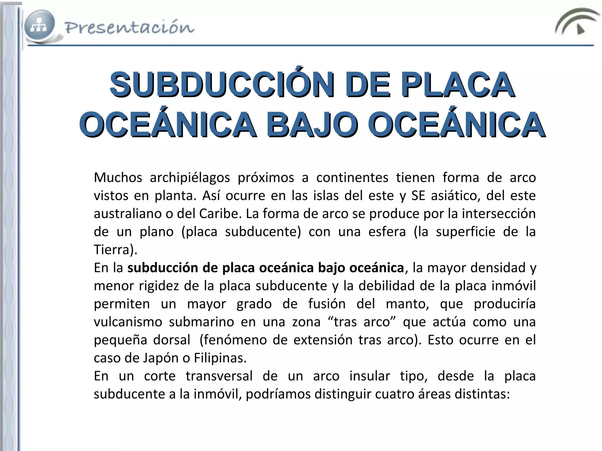 Subduccion oceano oceano | PPT