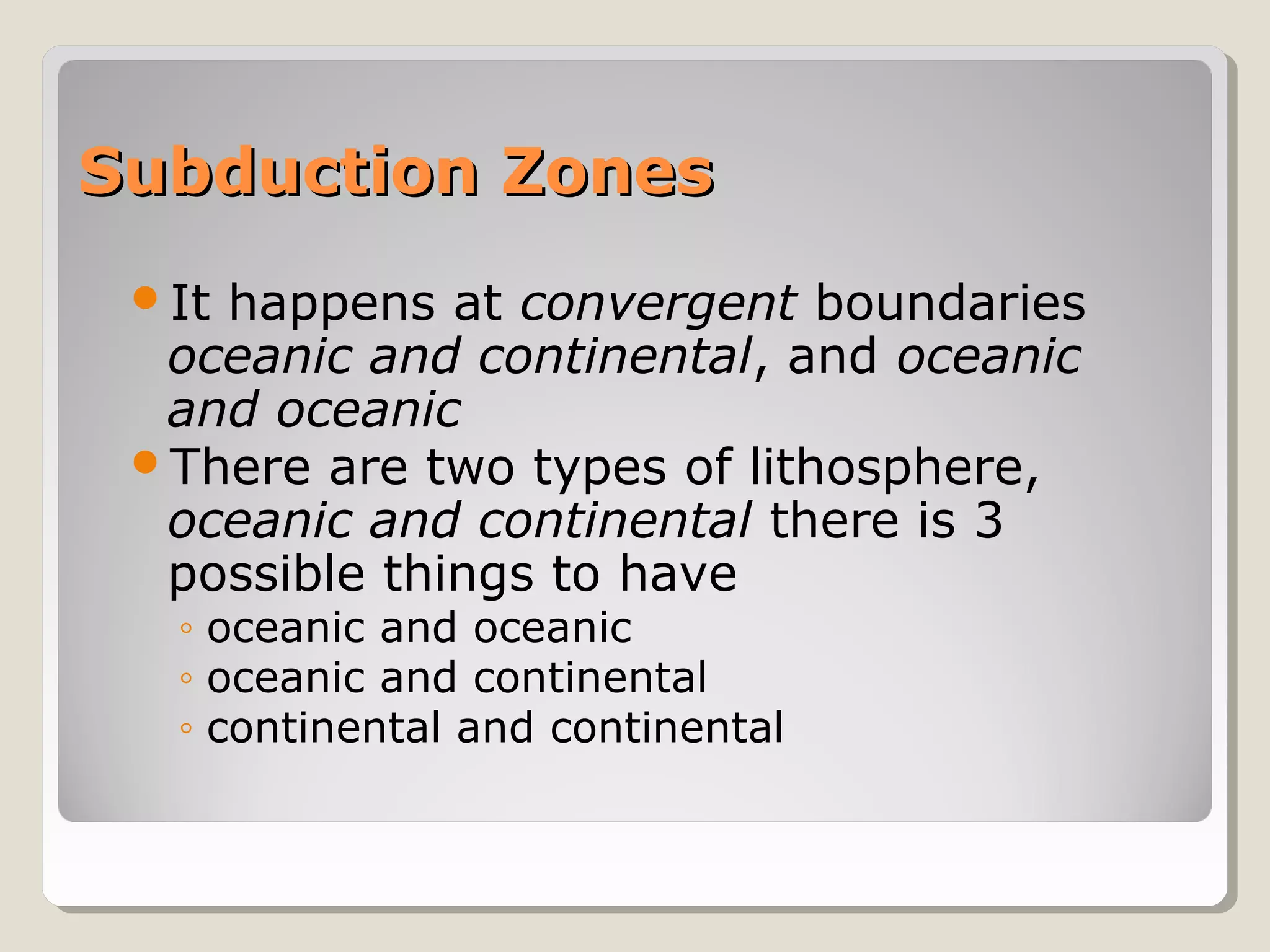 Subduction zone | PPT
