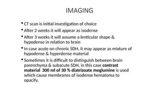 RESIDENT PRESENTATION ON SUBDURAL HEMATOMA.pptx