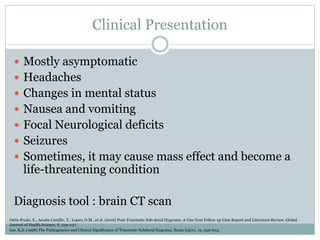 Subdural Hygroma. An Overview | PPTX