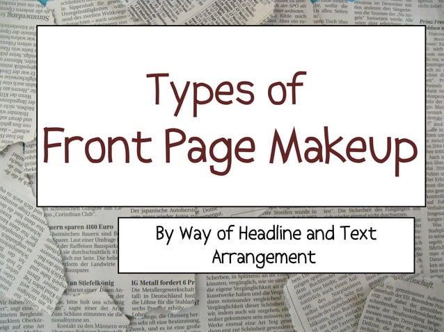 Sub editing and page designing | PPT