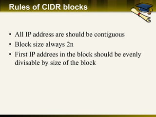 Subentting, Supernetting and VLSM presentation | PPTX | Computer ...