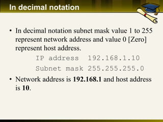 Subentting, Supernetting and VLSM presentation | PPTX
