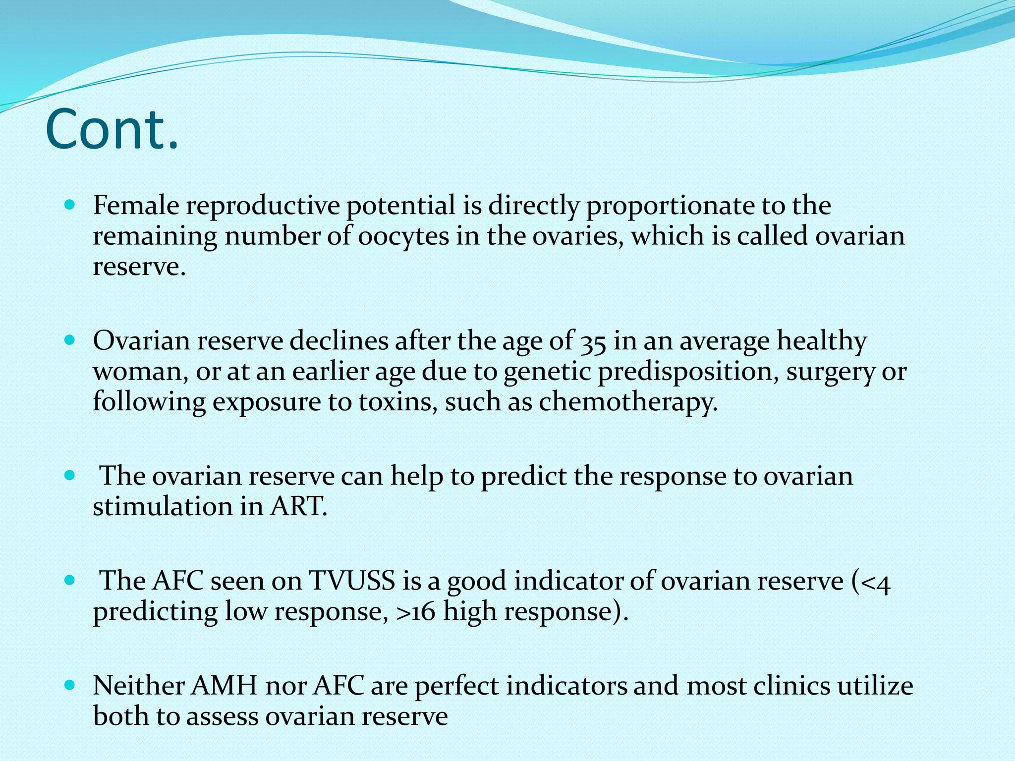 Subfertility / OBS & GYN ( updated ) | PPTX