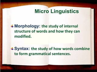 Subfields of linguistics | PPTX