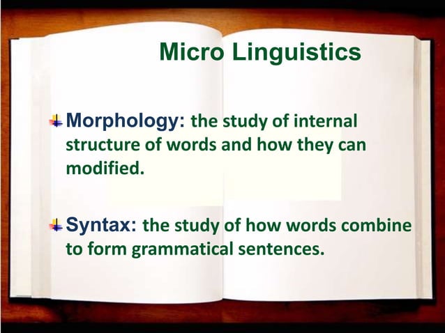 Subfields of linguistics | PPTX | Science