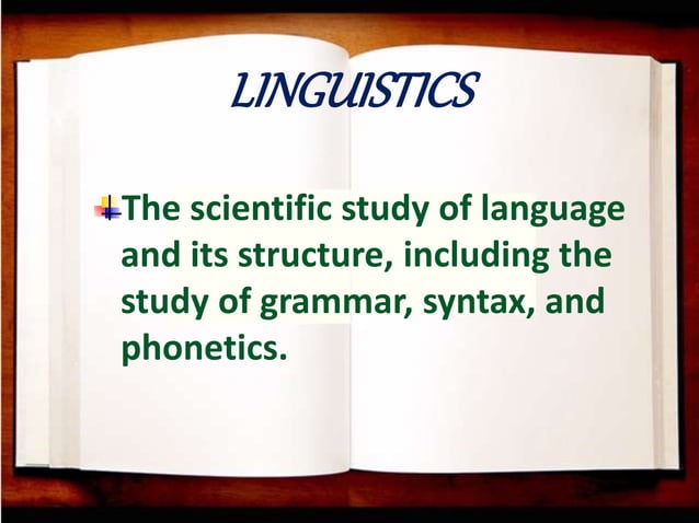 Subfields of linguistics | PPTX | Science