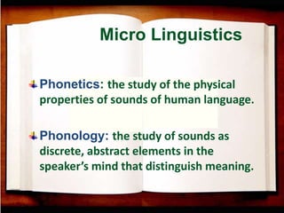 Subfields of linguistics | PPTX