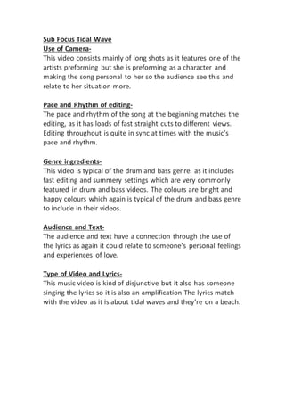 Sub focus tidal wave writing | PDF