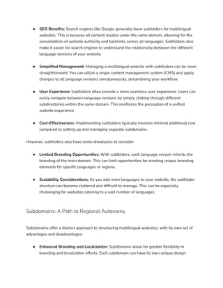 Subfolders or Subdomains for Multilingual Sites_ Which Path Should You ...