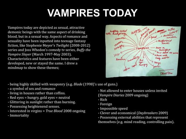 Sub-genre 1 - Vampires + Gothic | PPT