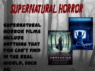 Sub genres in horror | PPTX | Horror | Genres