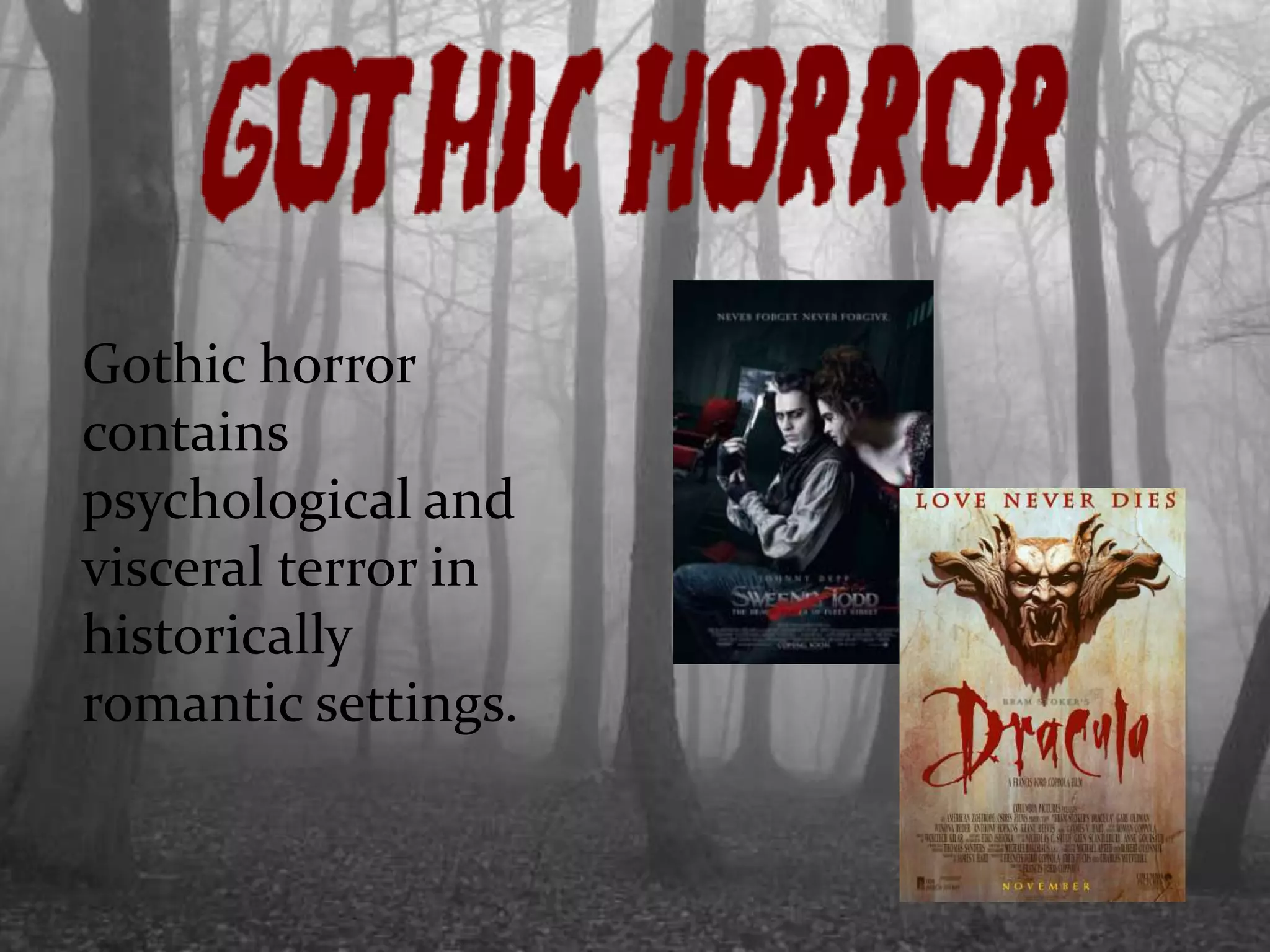 Sub genres in horror | PPT