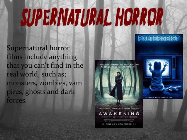 Sub genres in horror | PPT