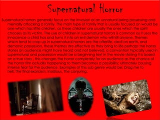 SUB-GENRES POWERPOINT | PPTX