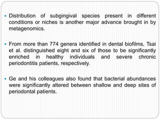 Subgingival biofilm as etiological factor of periodontal disease | PPTX