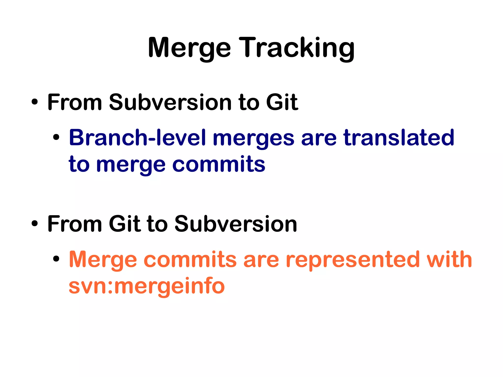 Using Subversion and Git Together | PPT