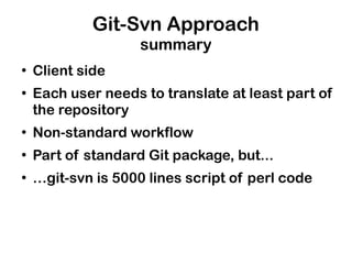 Using Subversion and Git Together | PPT