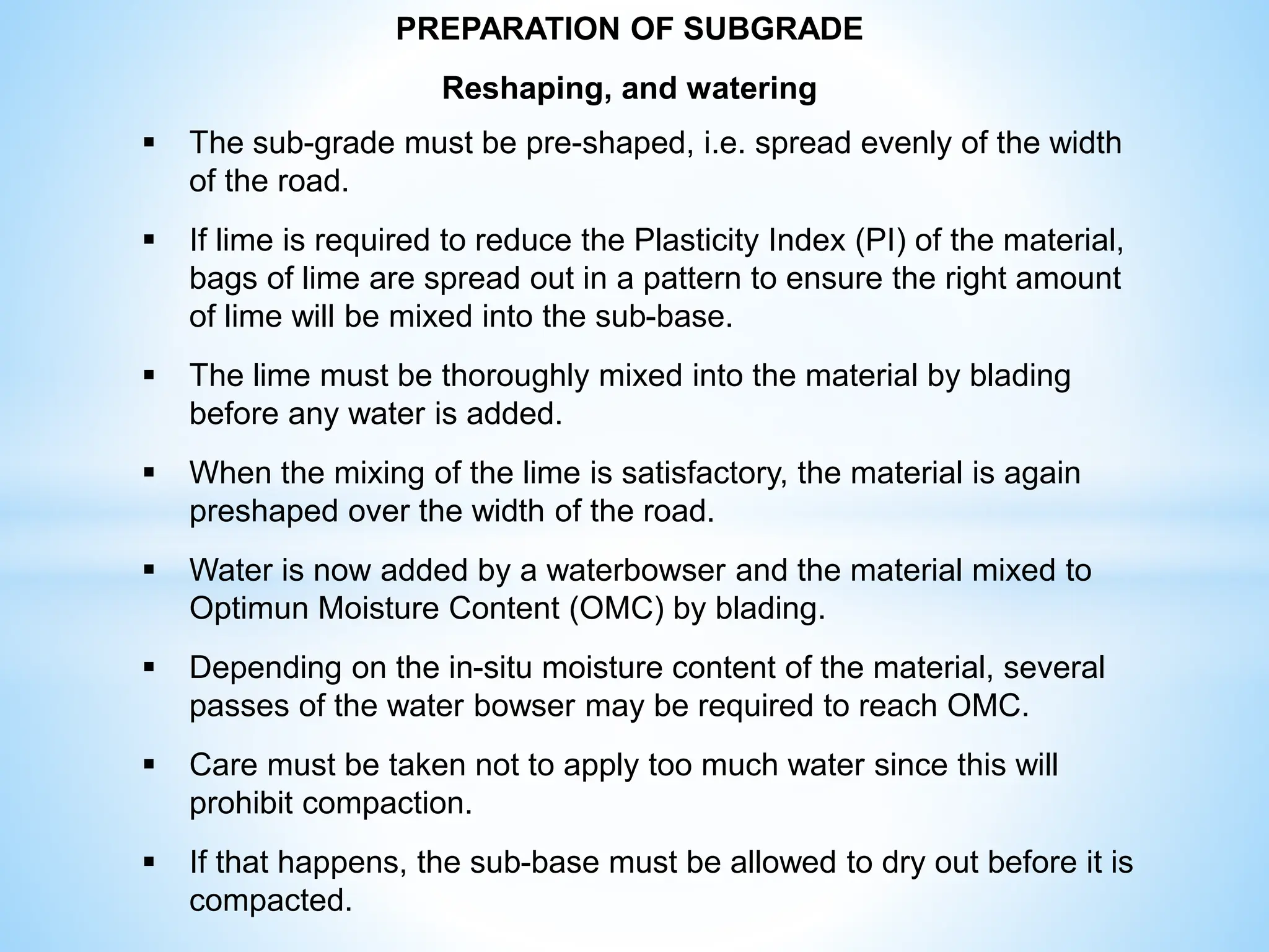 Subgrade, ETB and Asphalt Site Organisation construction procedure-2 ...