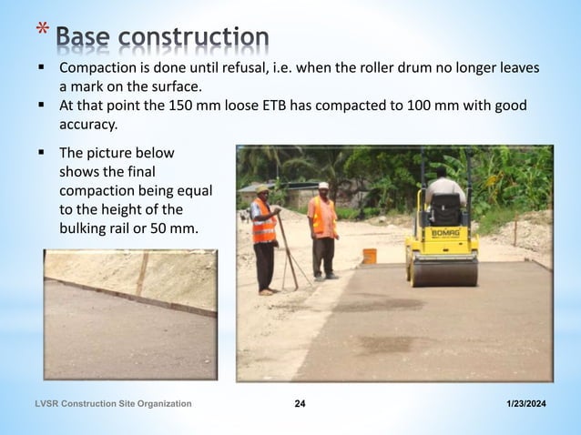 Subgrade, ETB and Asphalt Site Organisation construction procedure-2.pptx | Civil Engineering ...