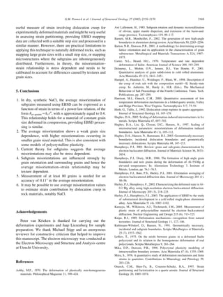 Subgrain Misorientations | PDF | Geology | Science