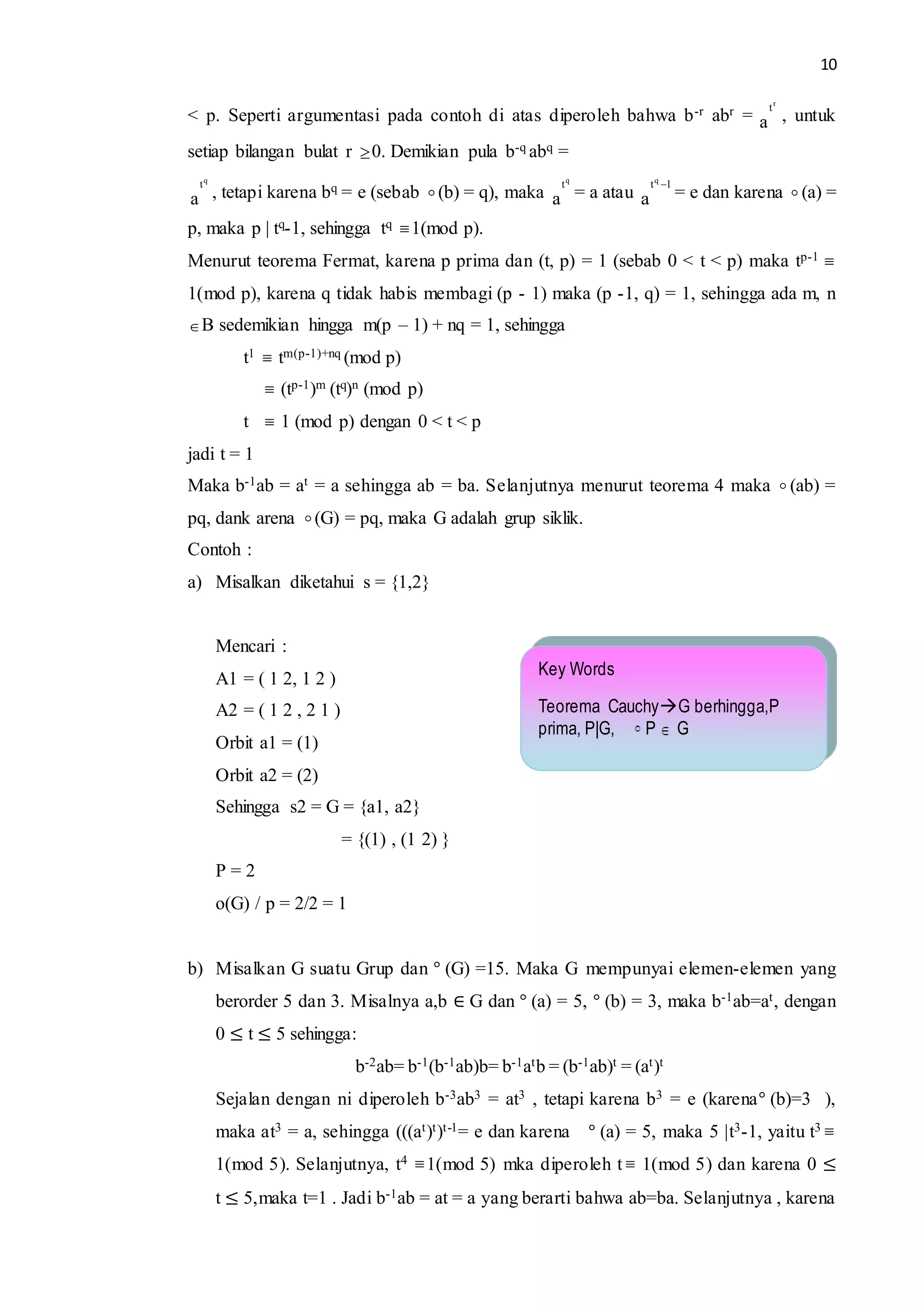 Sub grup normal dan grup fakto | DOCX