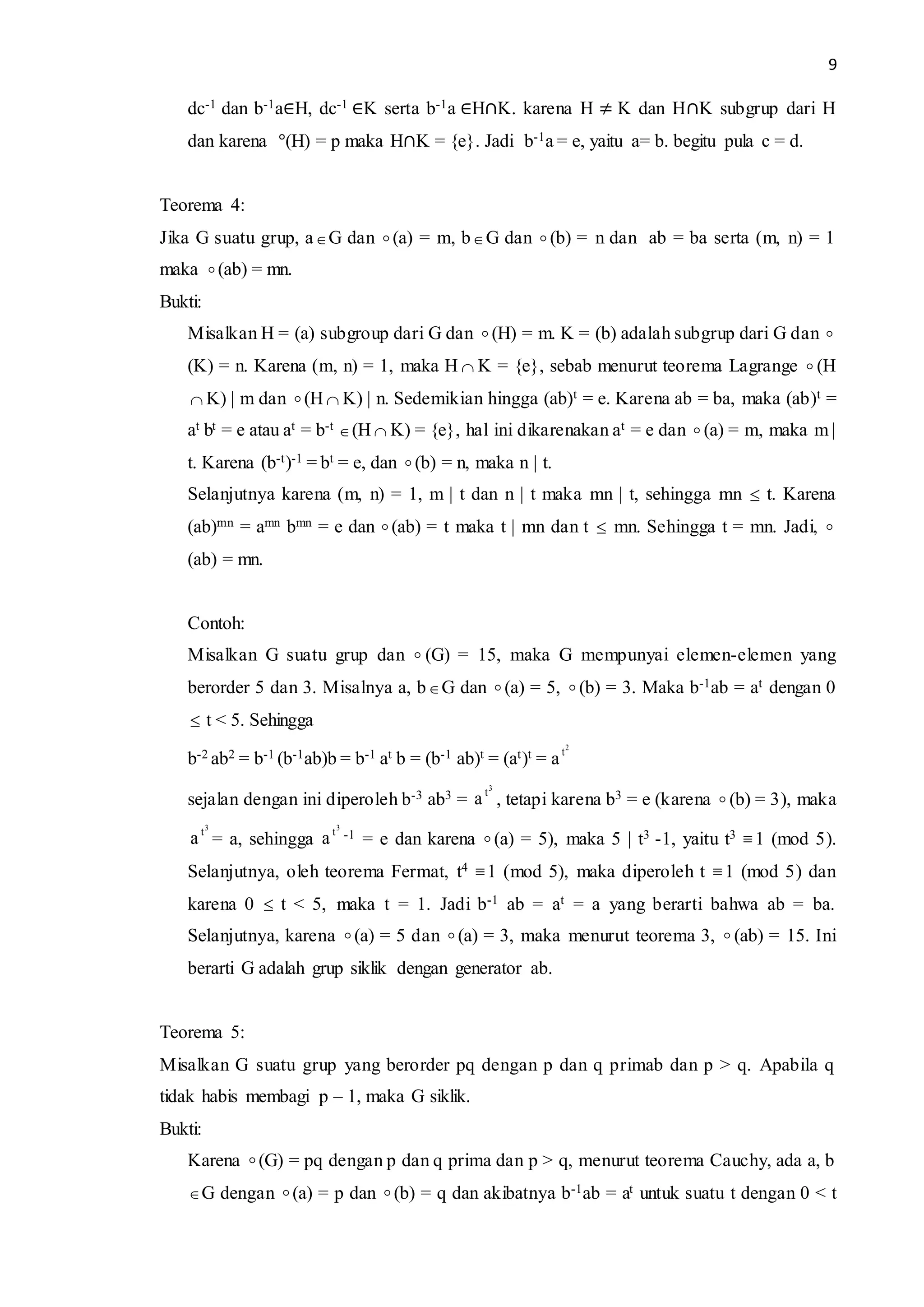 Sub grup normal dan grup fakto | DOCX