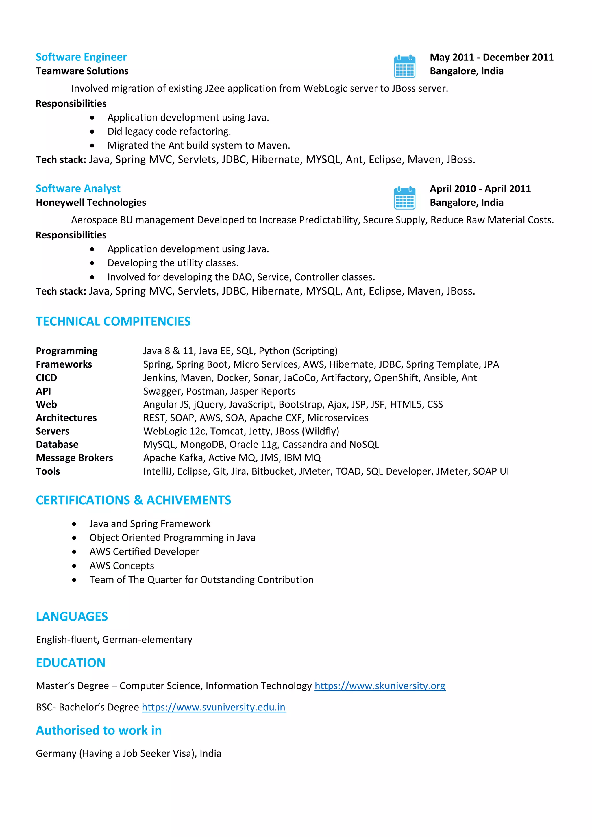 Subha Chandra CV | PDF