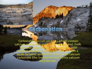 Carbonation Of Rocks
