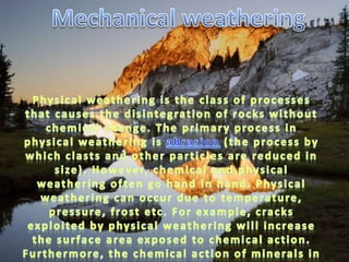 weathering - meaning and effects | PPTX