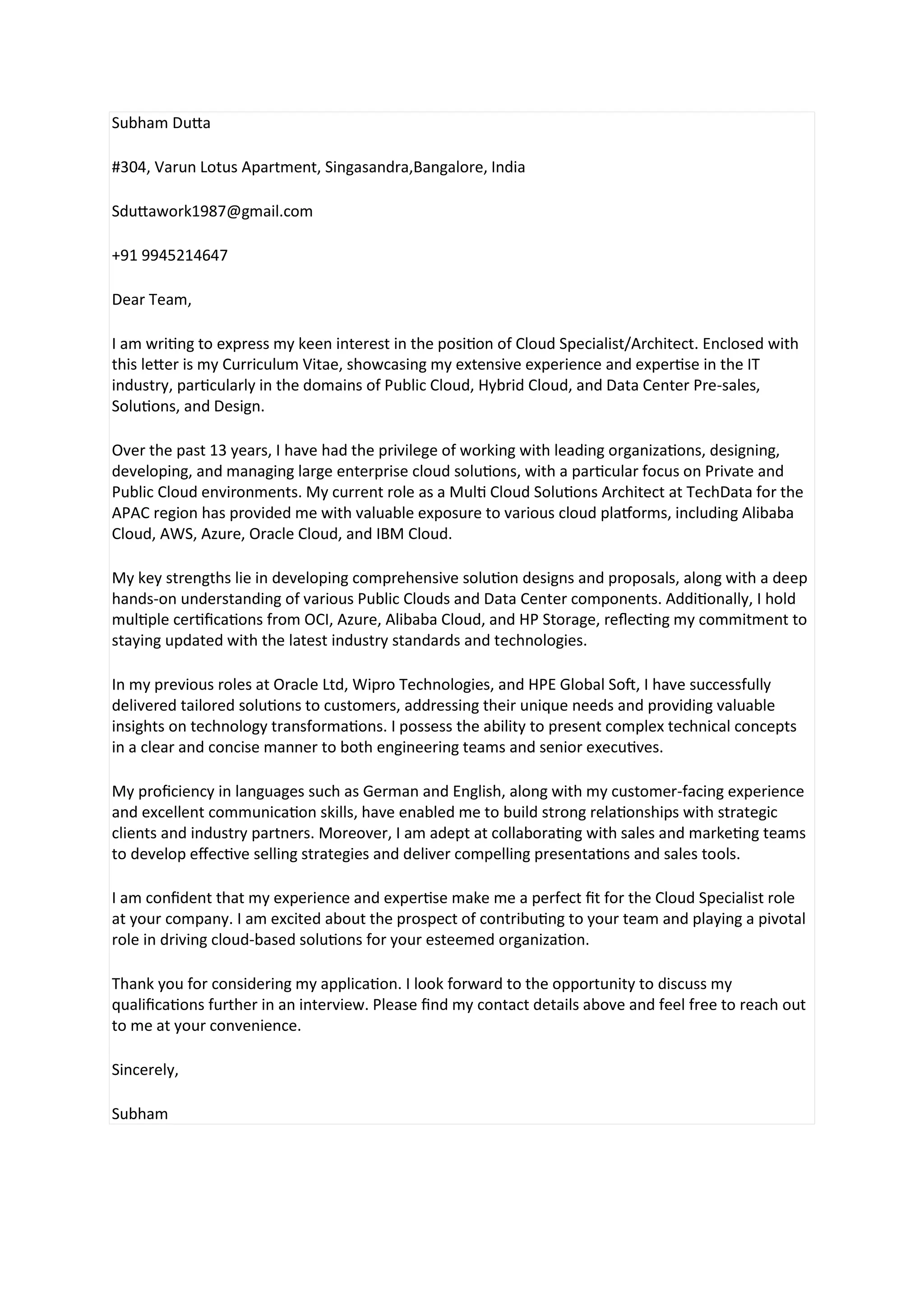Subham Dutta - Cover letter.docx Subham Dutta - Cover letter.docx